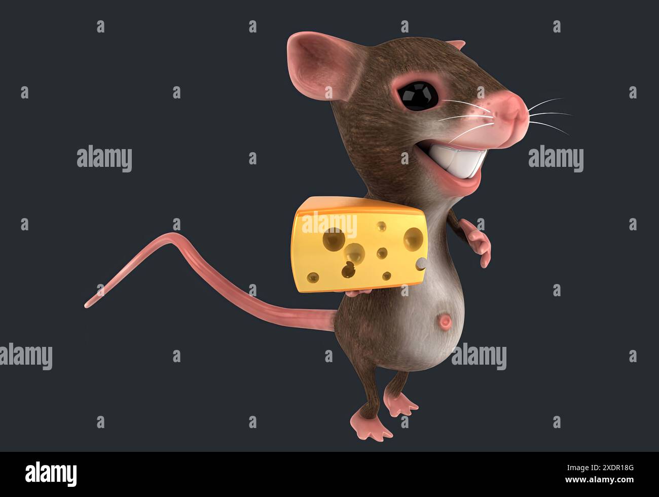 Fun 3D cartoon mouse Stock Photo - Alamy