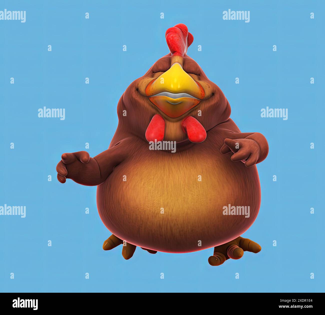 Fun 3D cartoon hen dancing Stock Photo - Alamy