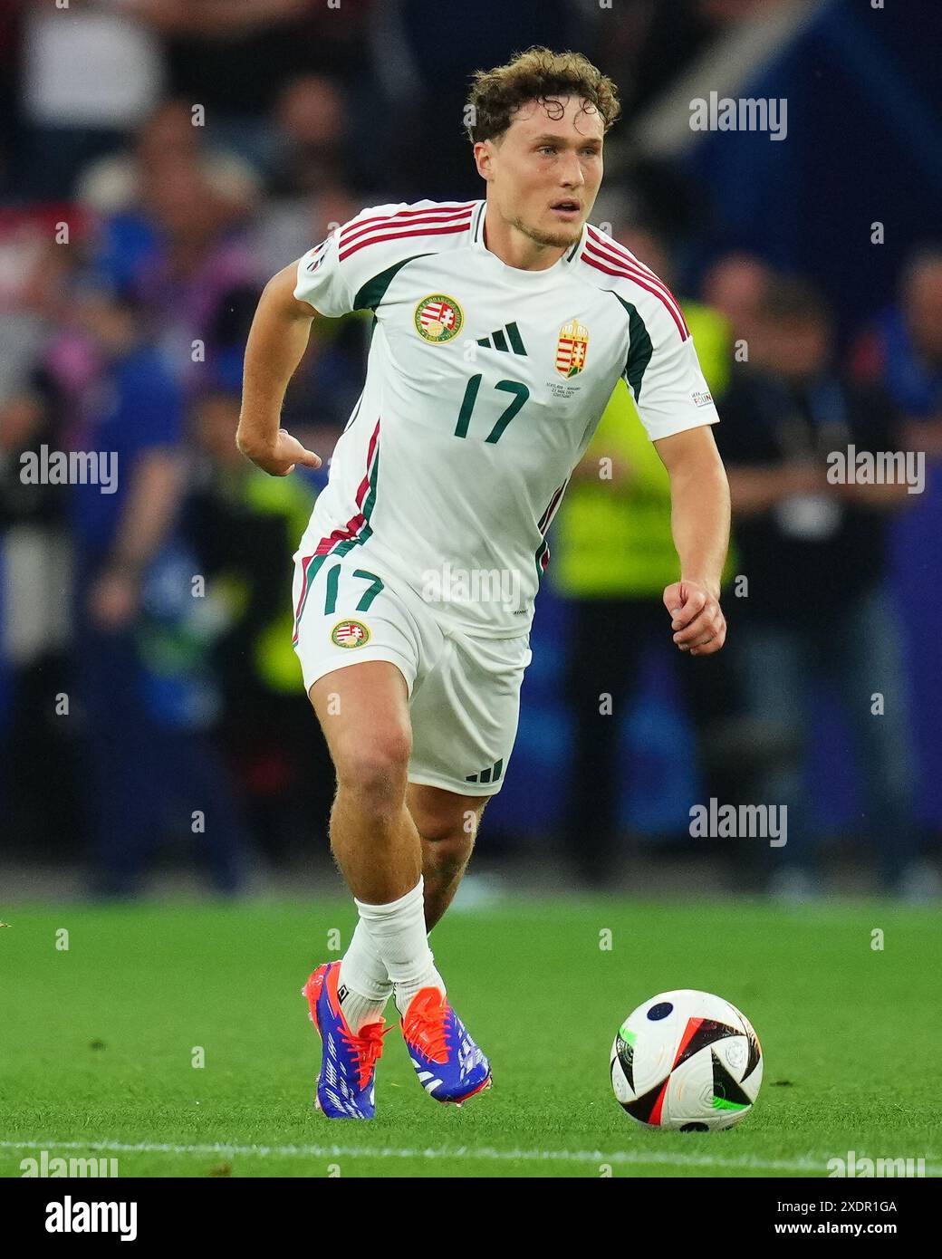 Callum Styles of Hungary during the UEFA Euro 2024 match between ...