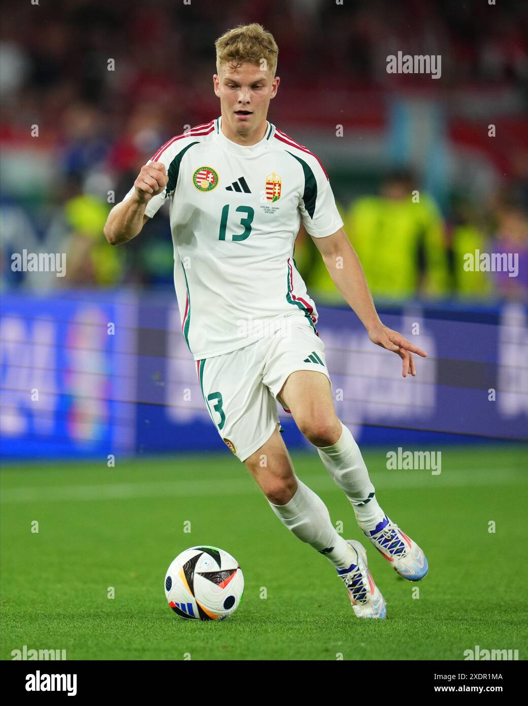 Andras Schafer of Hungary during the UEFA Euro 2024 match between ...