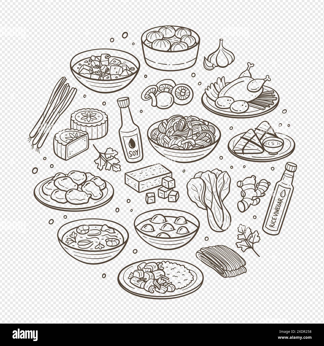 Typical chinese soup Stock Vector Images - Alamy