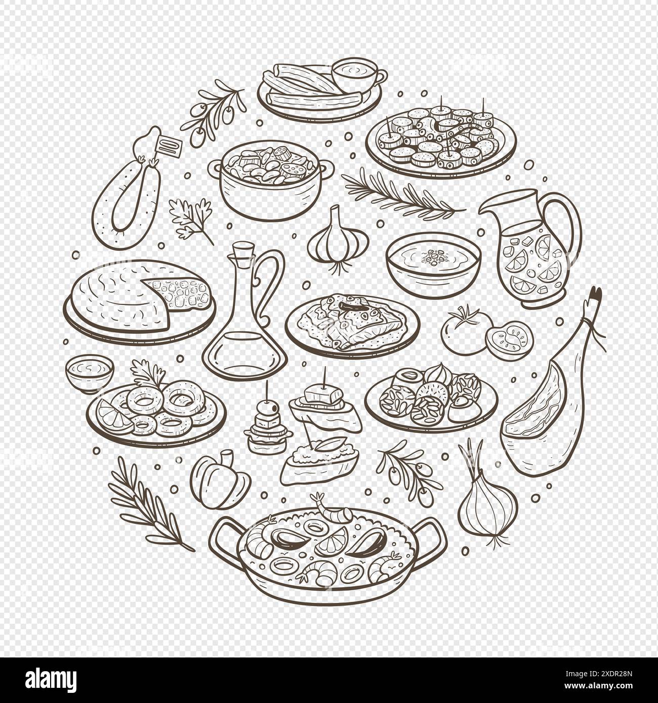 Spanish jam Stock Vector Images - Alamy