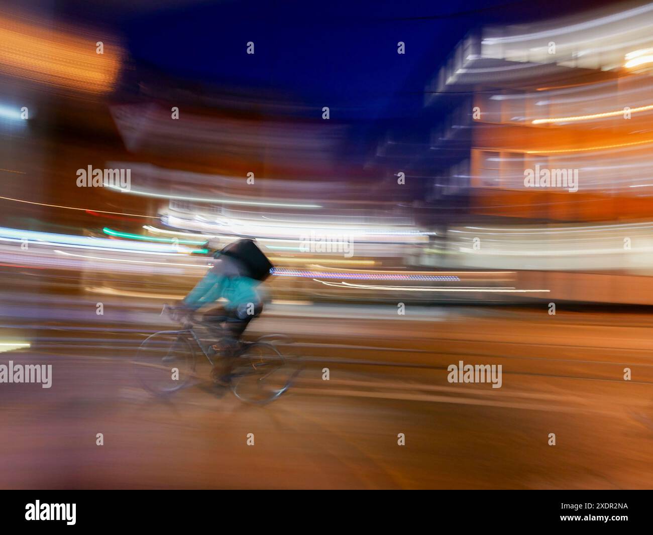 Blurred tracking night shot city hi-res stock photography and images ...