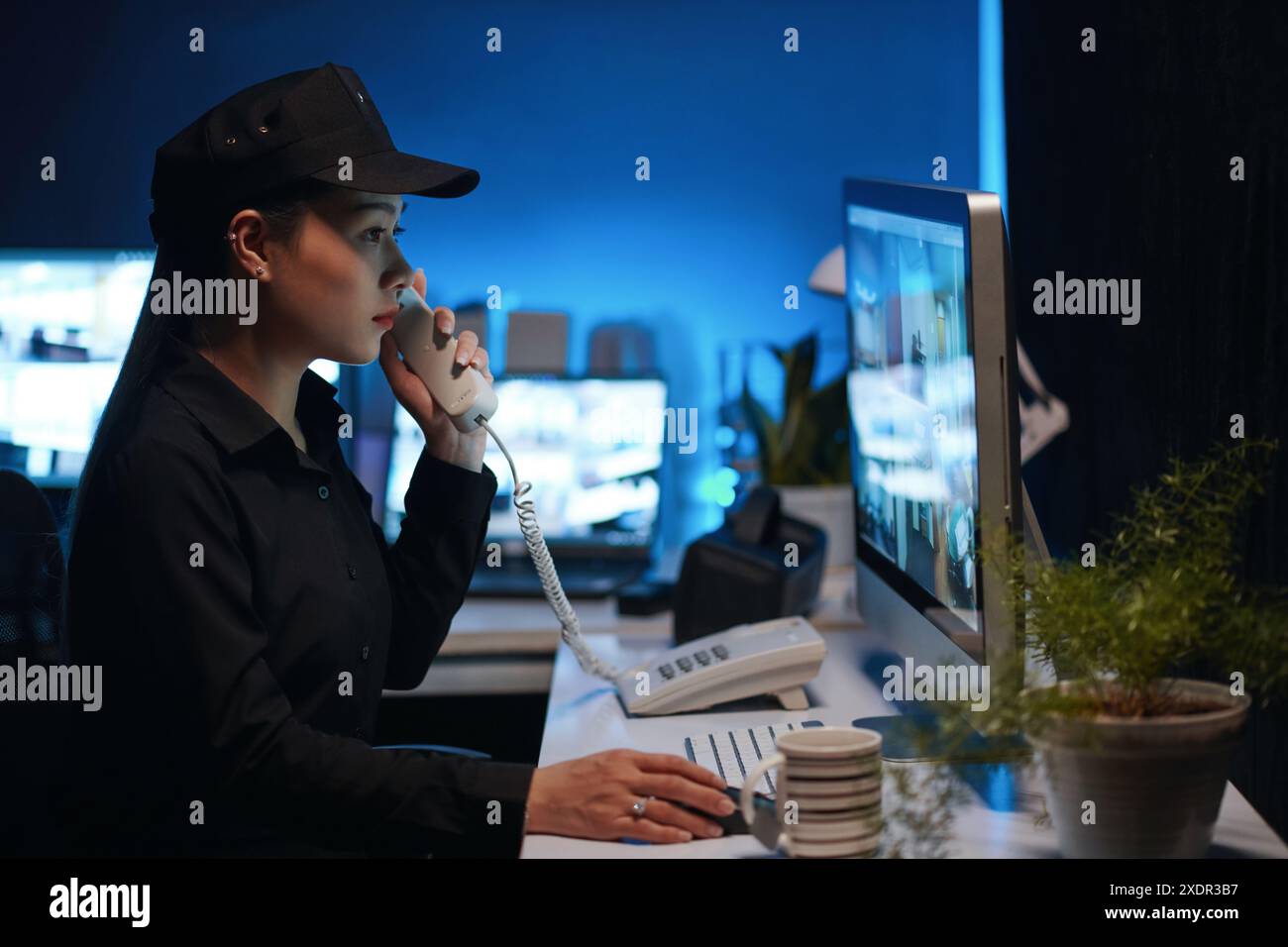 Office workplace security cameras hi-res stock photography and images ...