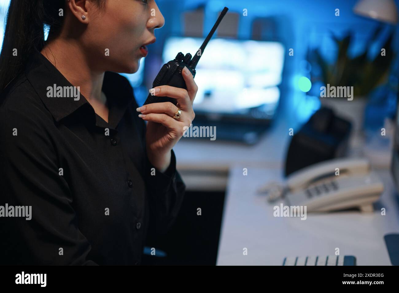 Woman private security guard hi-res stock photography and images - Alamy