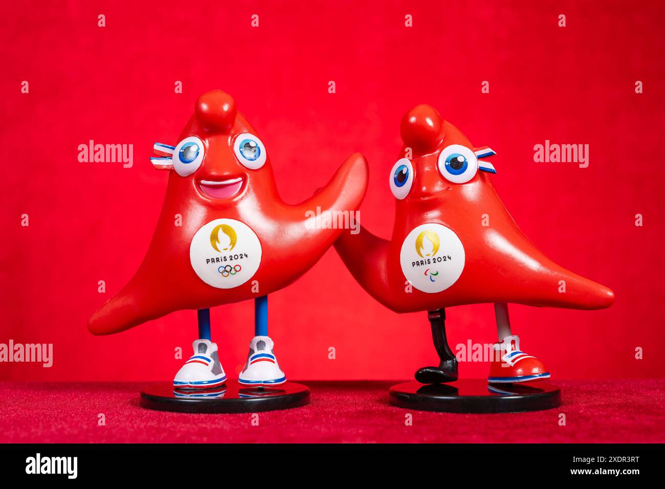 ZHONGSHAN China-June 13 2024: 2024 Paris Olympic Games and Paralympic ...