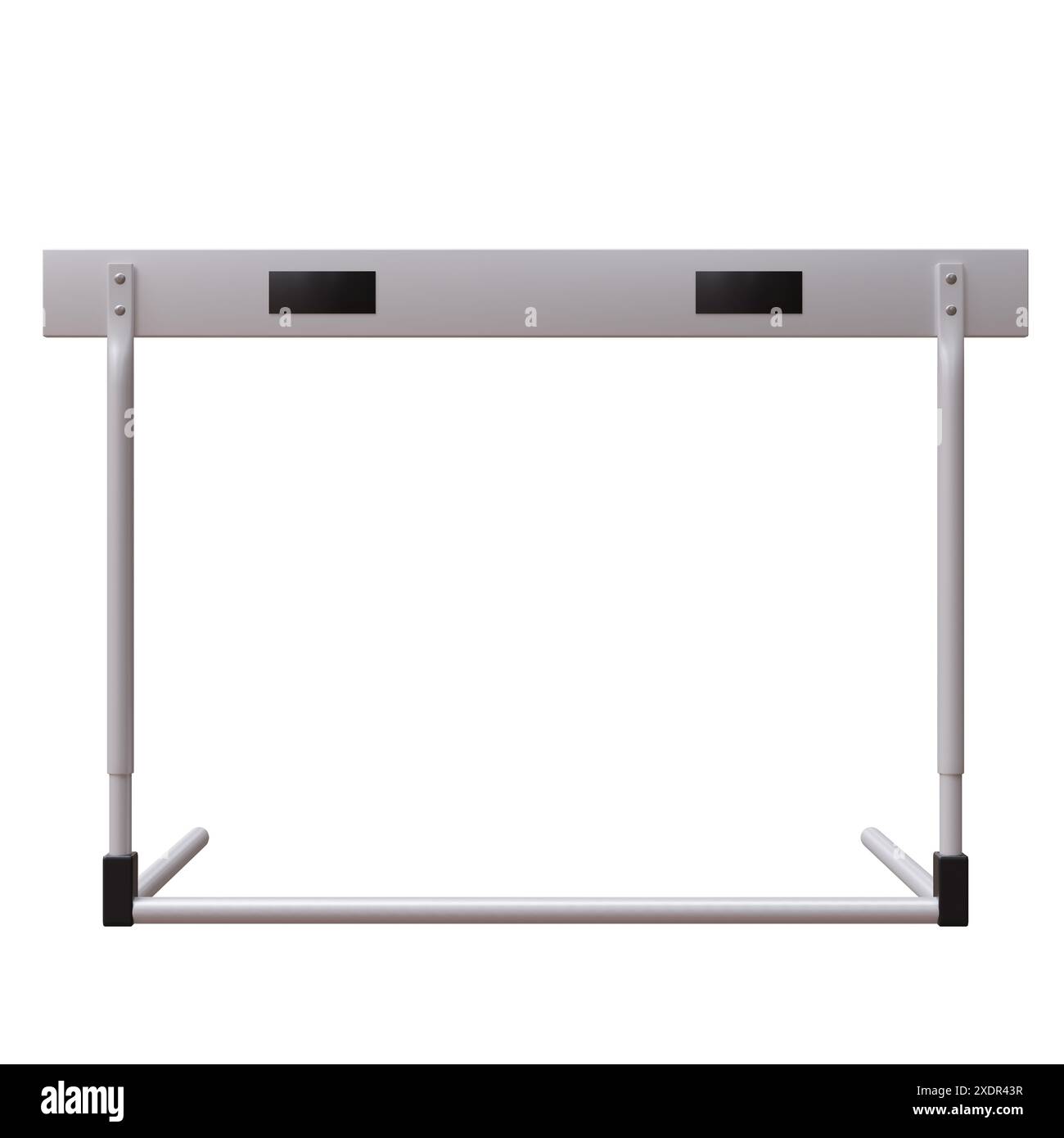 Hurdle isolated on white transparent, 3d render Stock Photo - Alamy