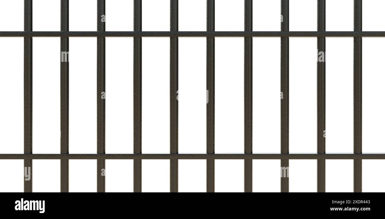 Prison bars isolated on white transparent Stock Photo - Alamy