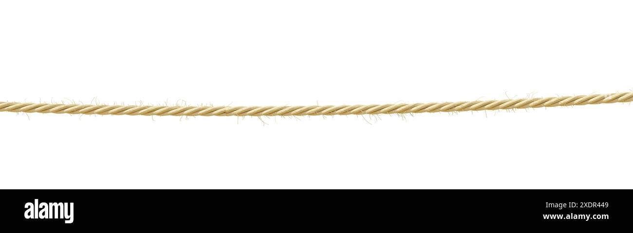 Rope isolated on white, transparent, 3d render Stock Photo - Alamy