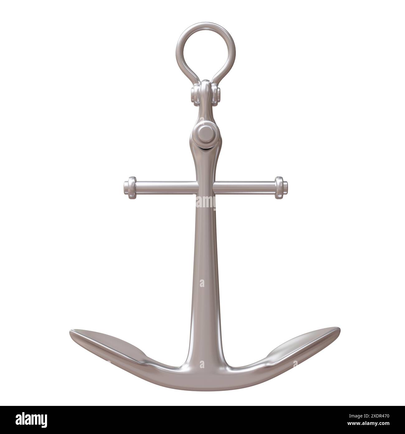 Anchor isolated on white transparent, 3d render Stock Photo - Alamy