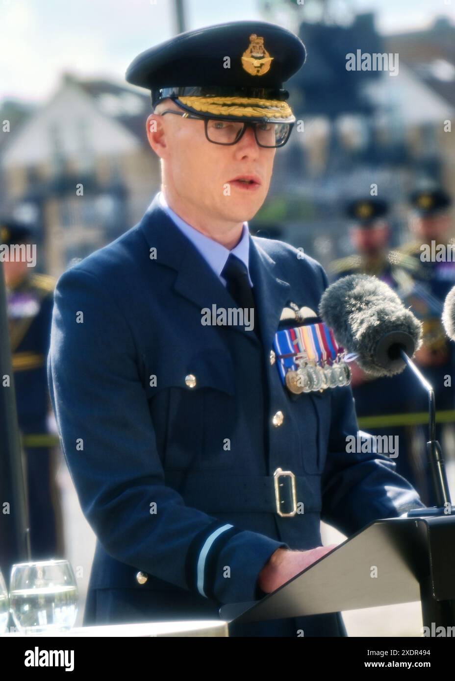 LONDON, UK. 24th June, 2024. Air Commodore Philip Wadlow delivered the ...