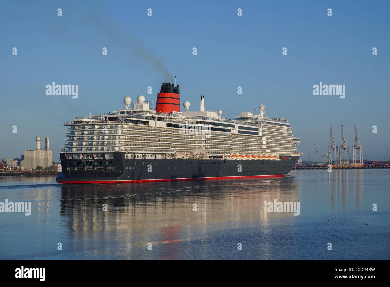 Southampton England 23 June 2024 - Queen Anne ocean liner arriving at ...