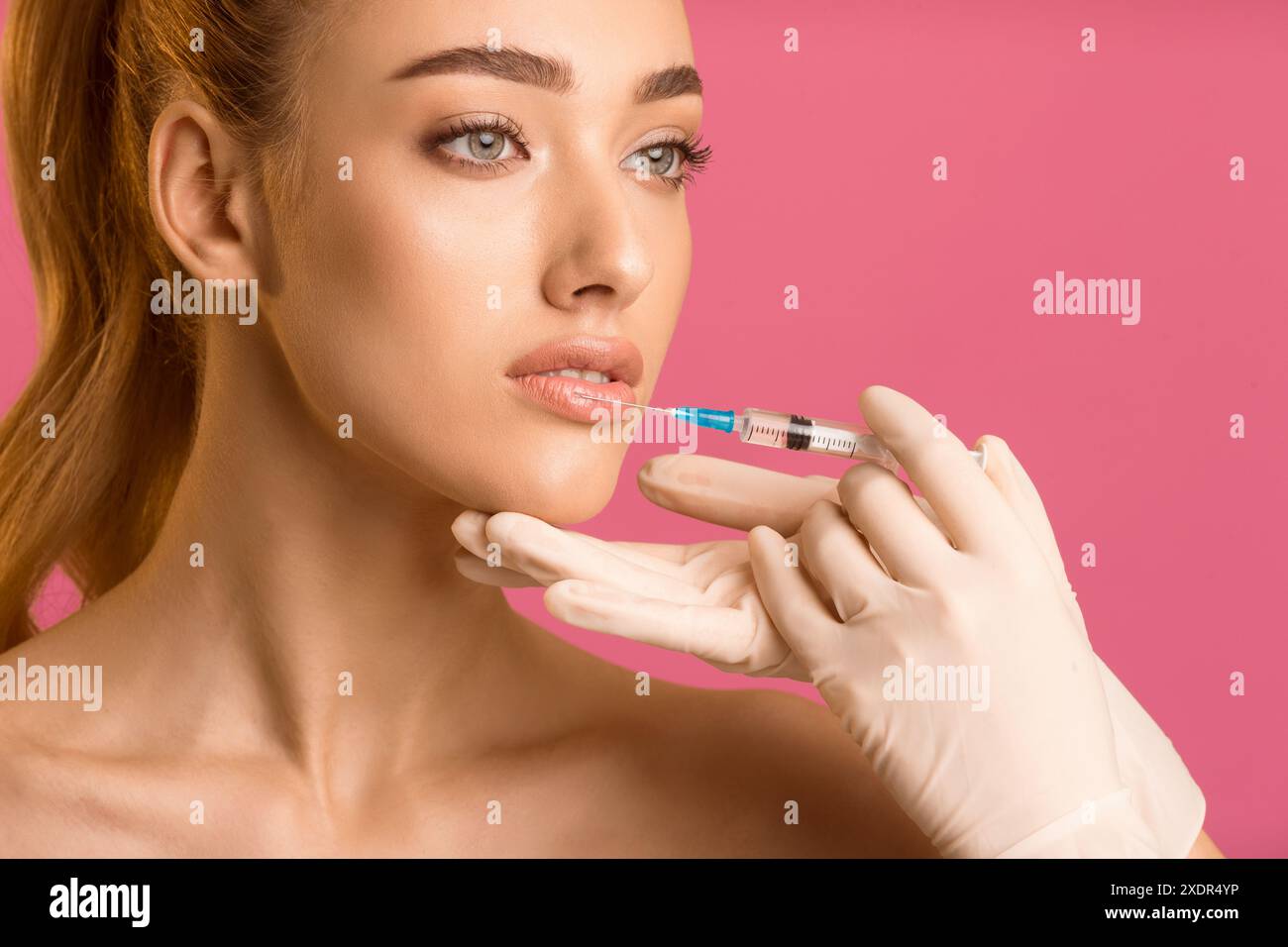 Plump blonde woman hi-res stock photography and images - Alamy