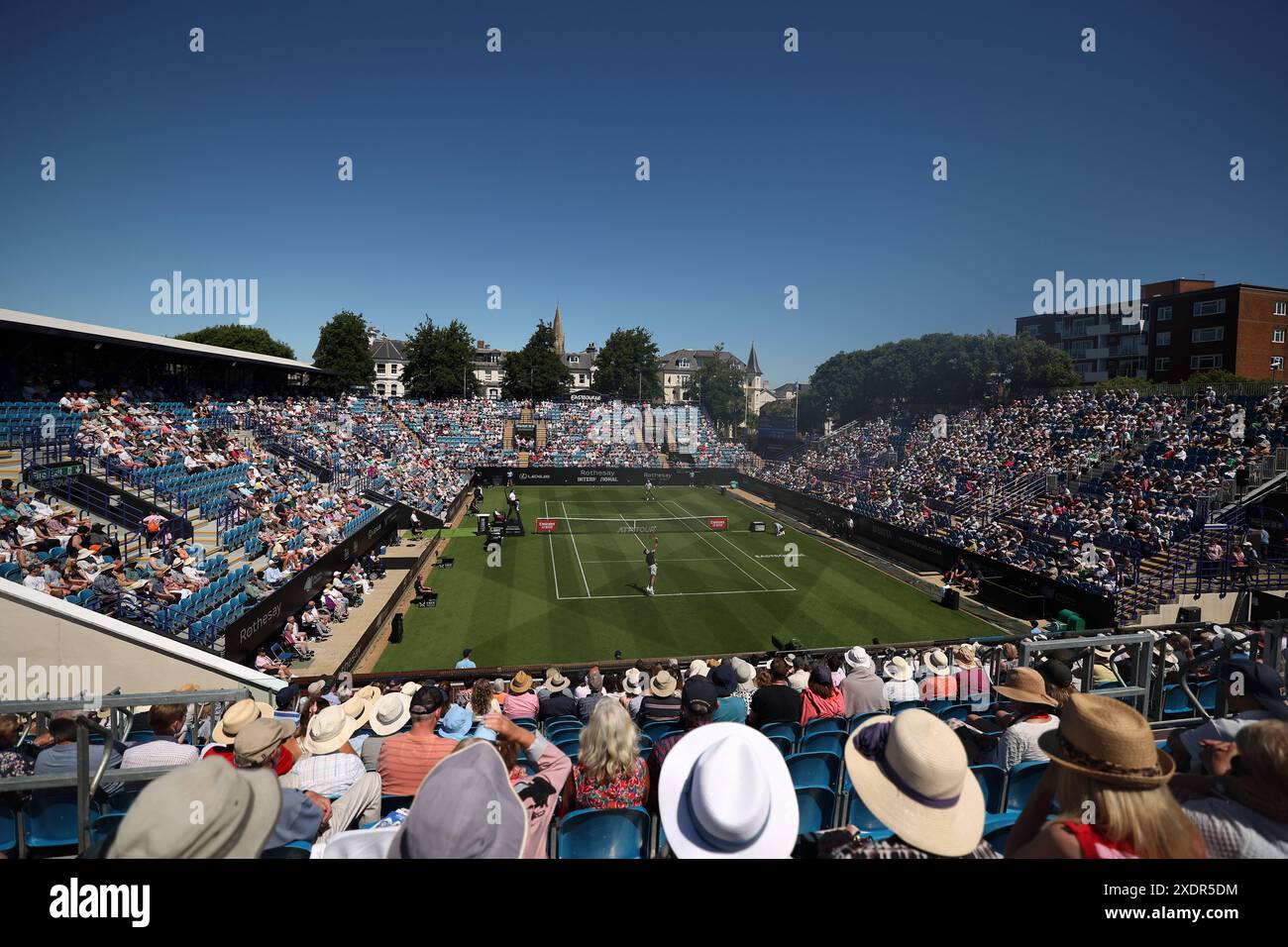 Billy Harris (bottom) in action against Jacob Fearnley (top) on day ...
