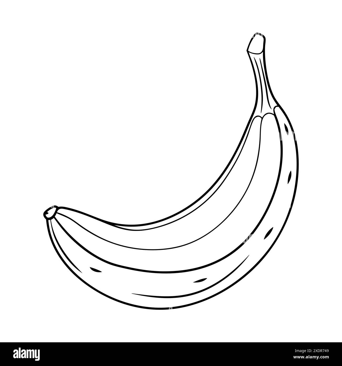 Banana line art illustration Stock Vector Image & Art - Alamy
