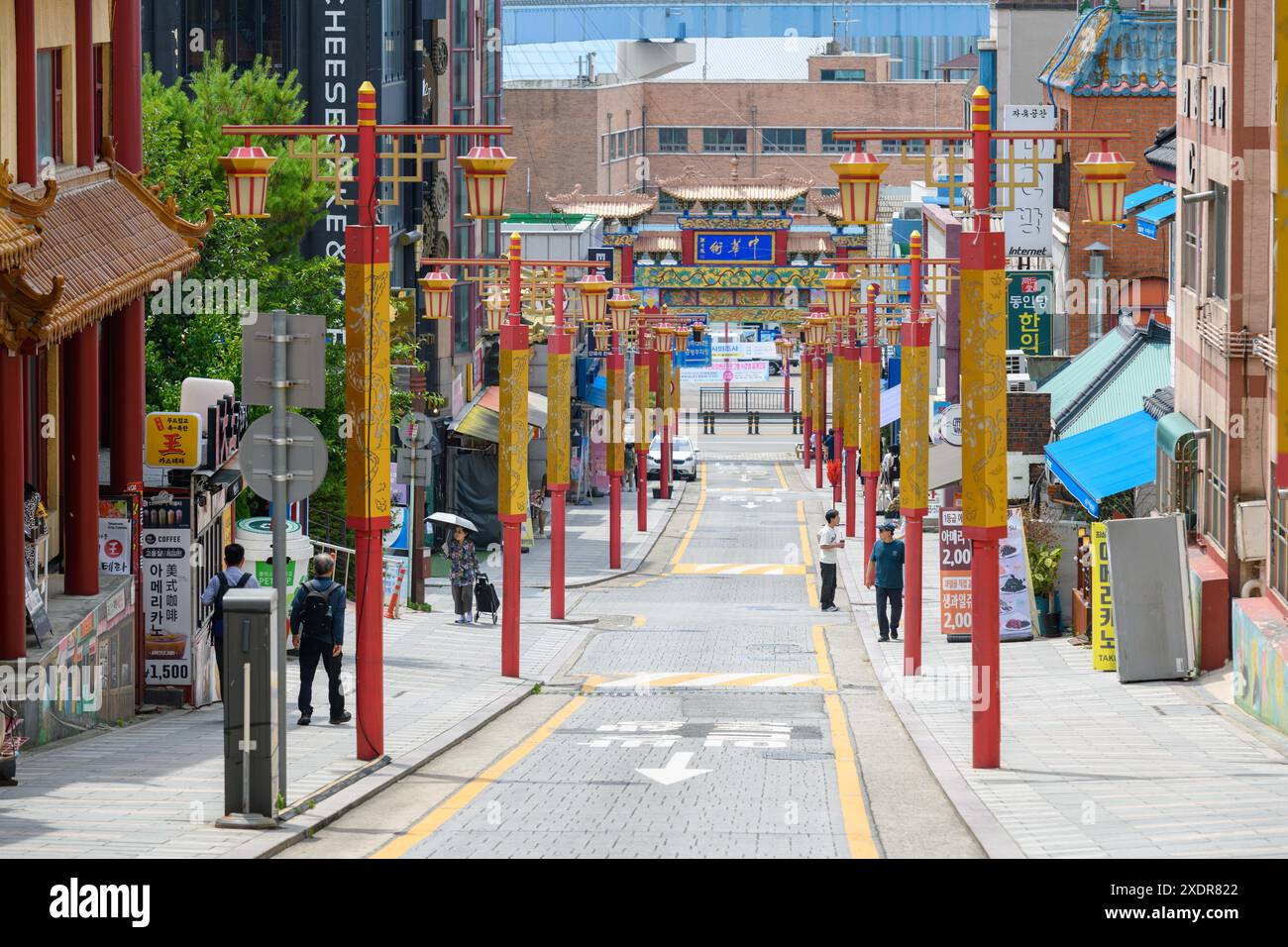Incheon, South Korea. 20th June, 2024. People walk along the Chinatown ...