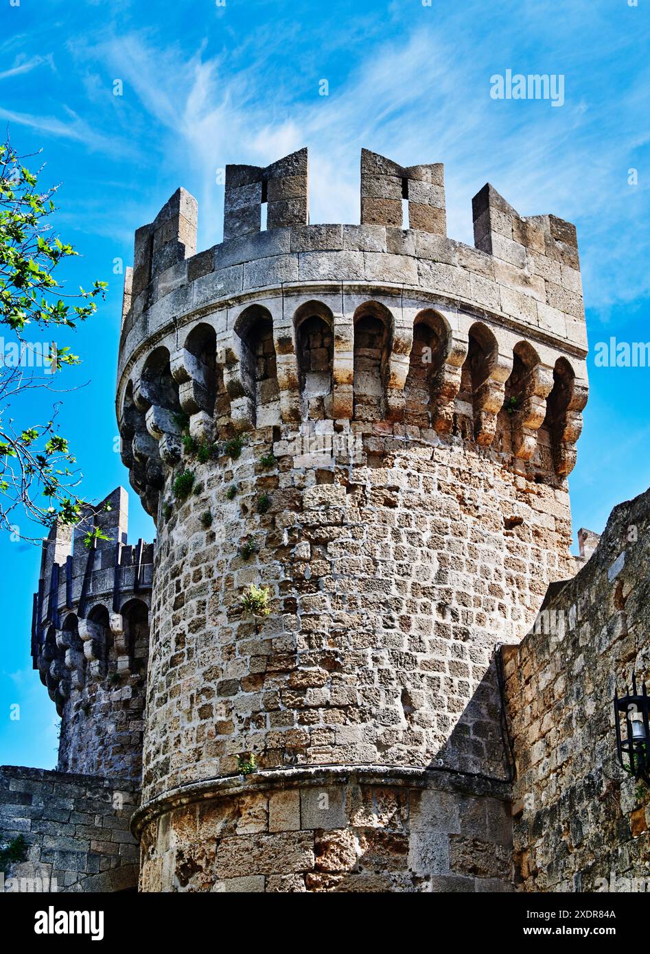 The famous knights Grand Master Palace, Rhodes, Greece, Europe Stock ...