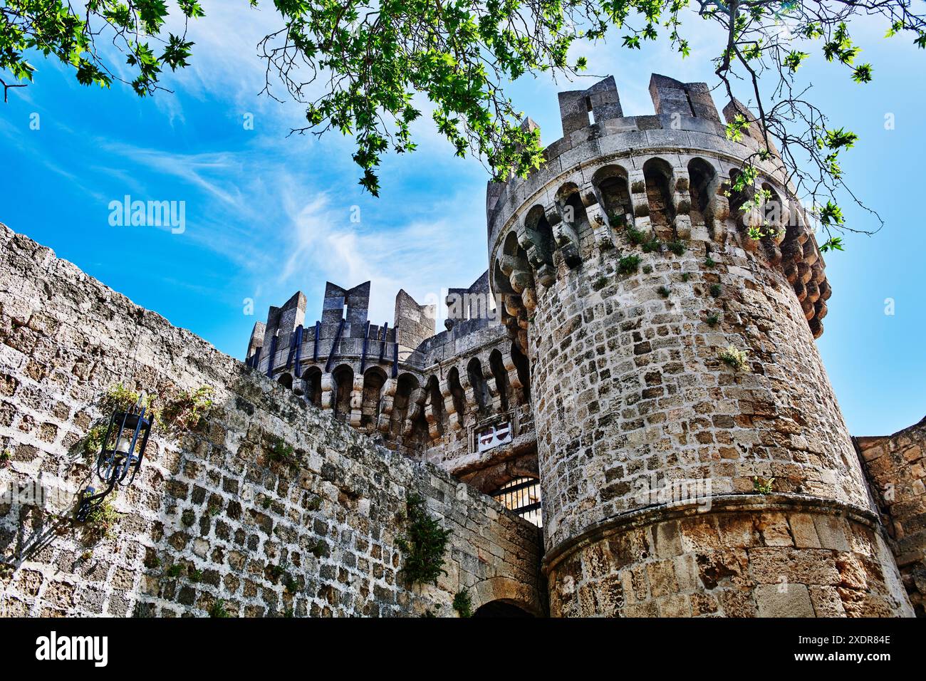 The famous knights Grand Master Palace, Rhodes, Greece, Europe Stock ...