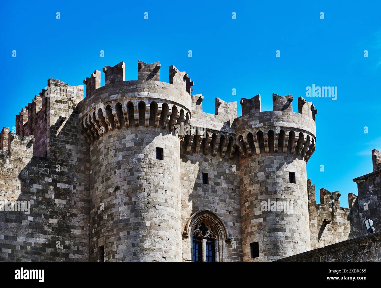 The famous knights Grand Master Palace, Rhodes, Greece, Europe Stock ...
