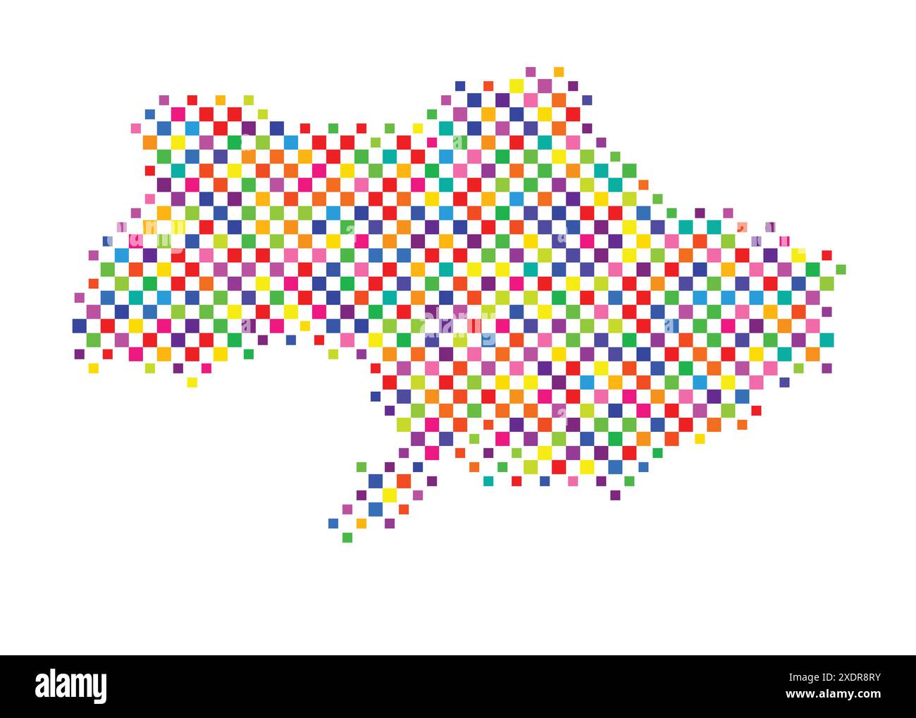 Ukraine country dotted map Cut Out Stock Images & Pictures - Alamy
