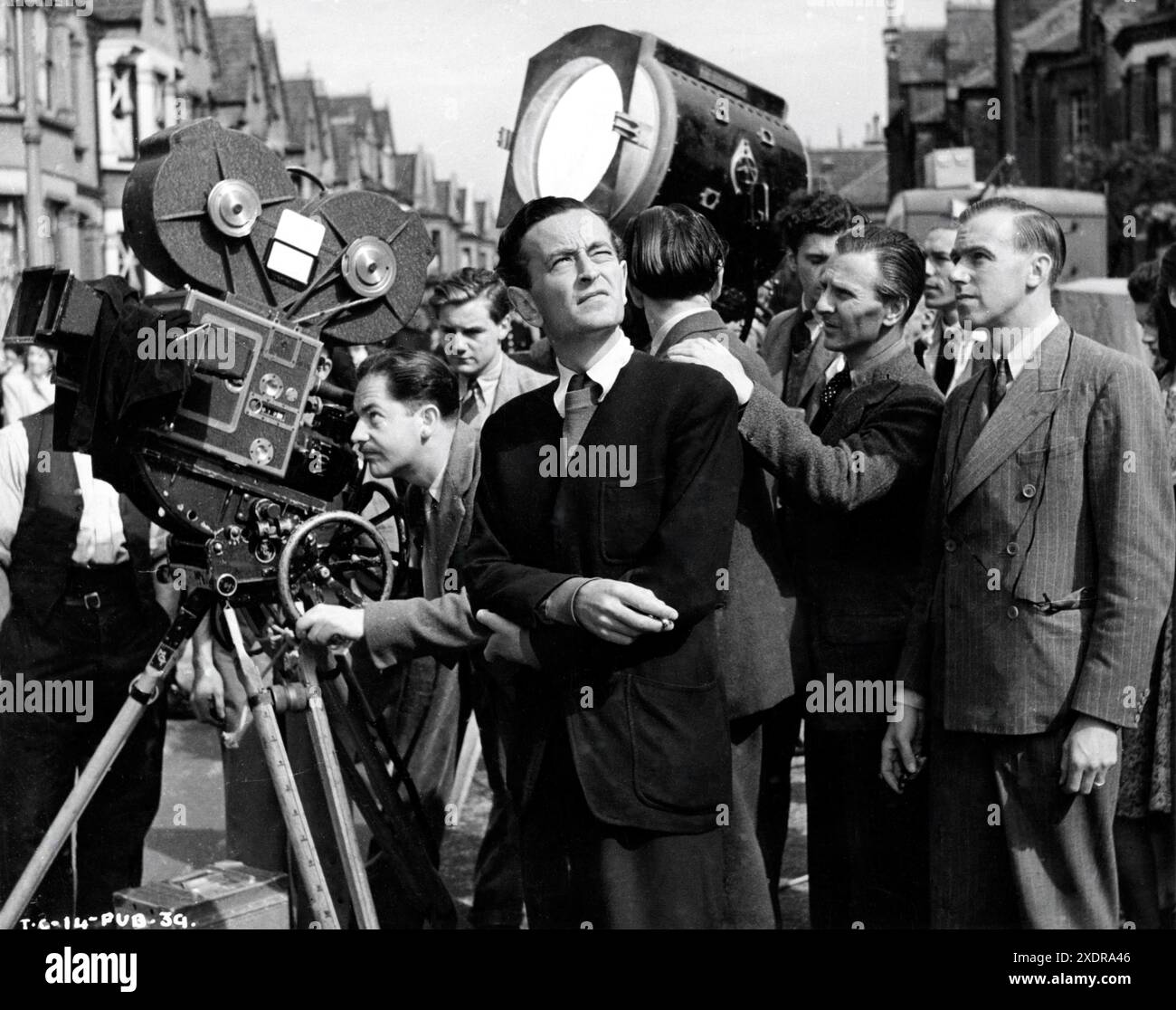 Director DAVID LEAN (centre) and RONALD NEAME (far right) location ...