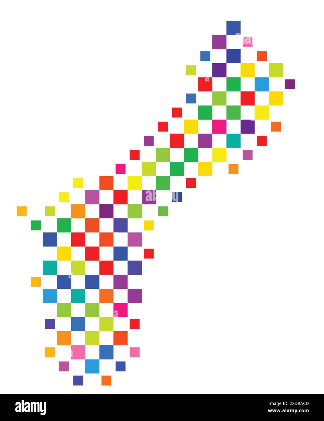 Outline map of guam Stock Vector Images - Alamy
