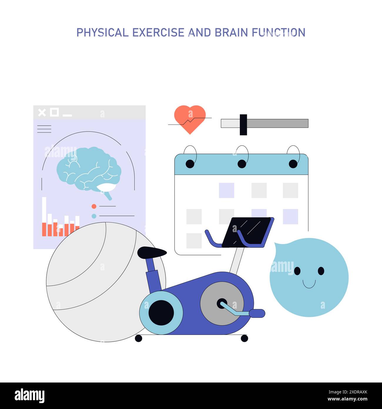 Neuroplasticity concept. Illustration explores the connection between ... Neuroplasticity concept. Illustration explores the connection between ...