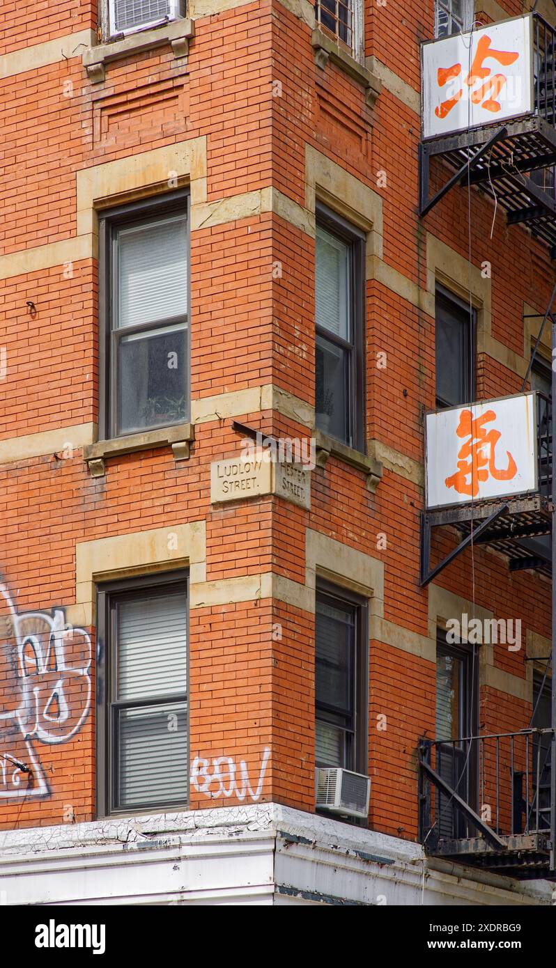 NYC Chinatown: 56 Hester Street is an orange brick six-story walk-up ...