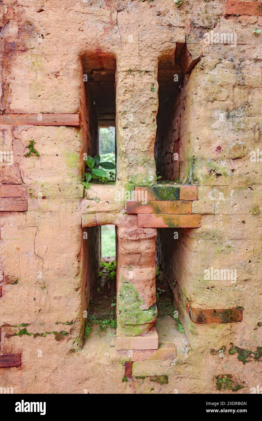Hoi An, Vietnam - 6 Feb, 2024: Brickwork at the My Son Hindu temple ...