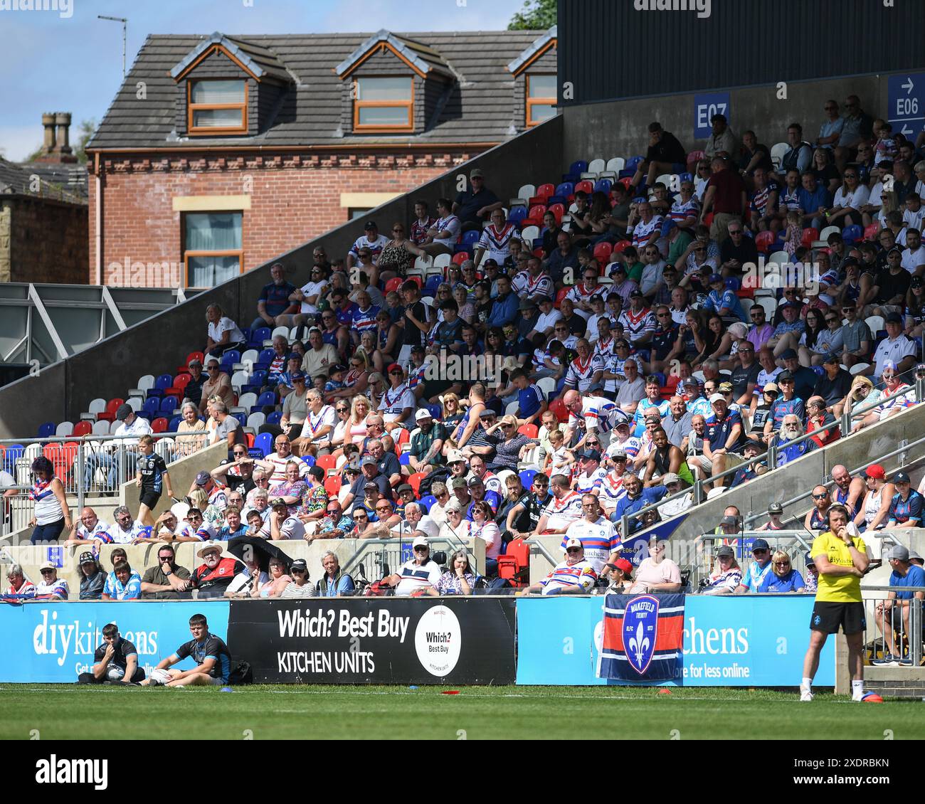 Wakefield, England - 22nd June 2024 - Wakefield Trinity fans. Rugby ...