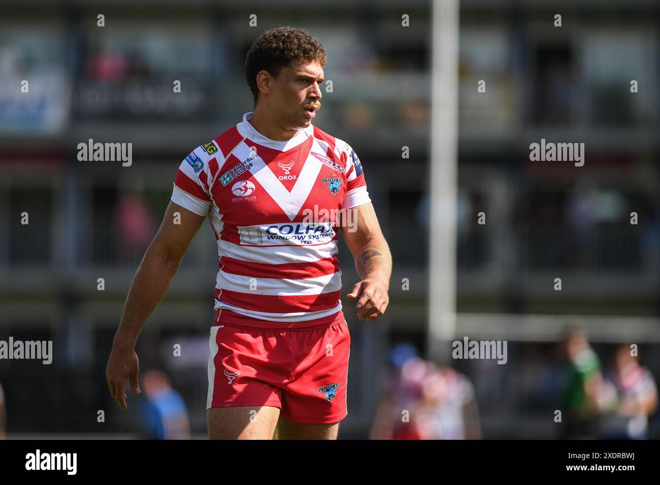 Wakefield, England - 22nd June 2024 - James Woodburn-Hall of Halifax ...
