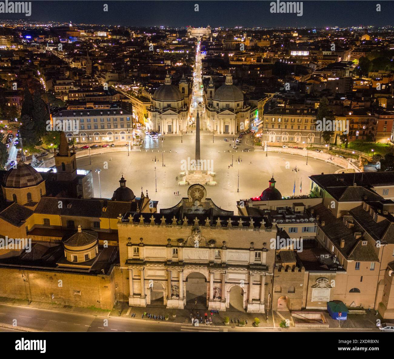Cinematic drone shot night skyline hi-res stock photography and images ...