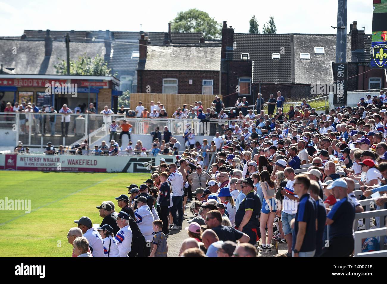 Wakefield, England - 22nd June 2024 - Wakefield Trinity fans. Rugby ...