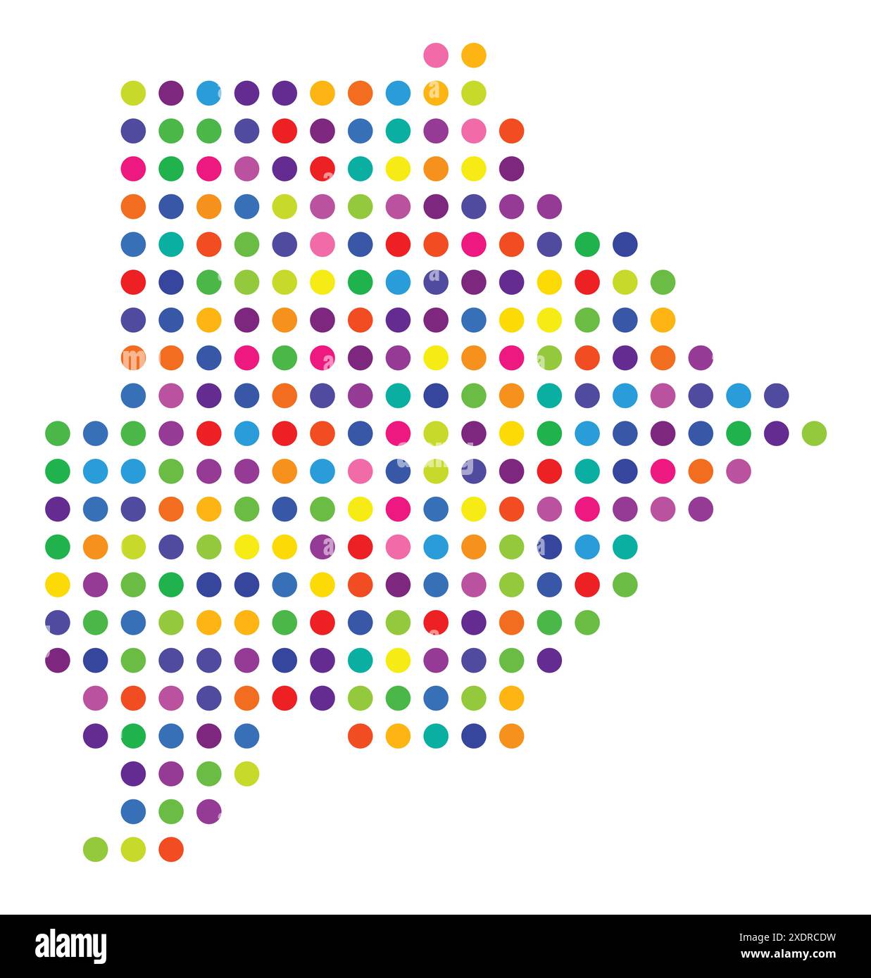 Botswana outline map Stock Vector Images - Alamy