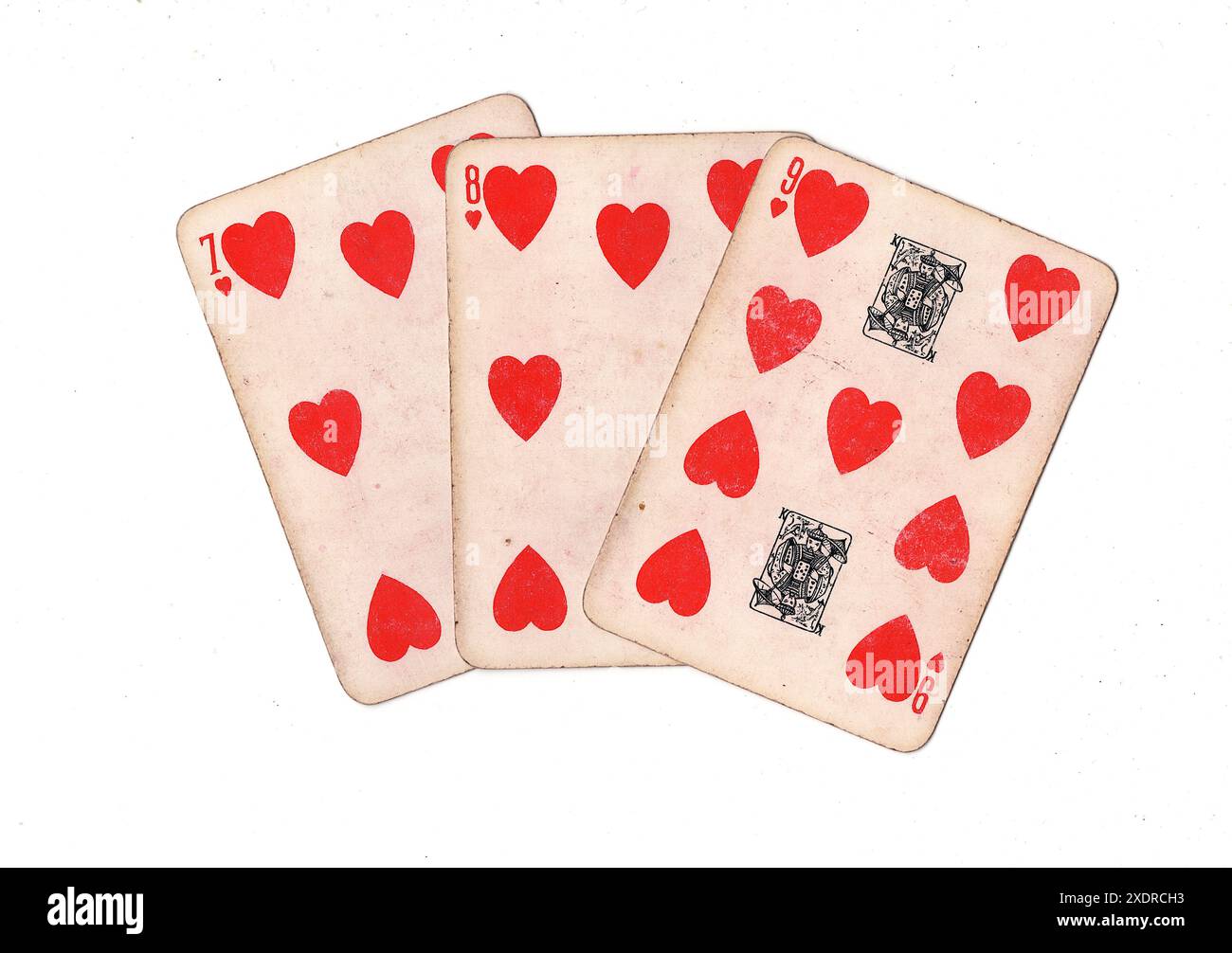 Antique Chinese style playing cards making a trick from the ancient ...