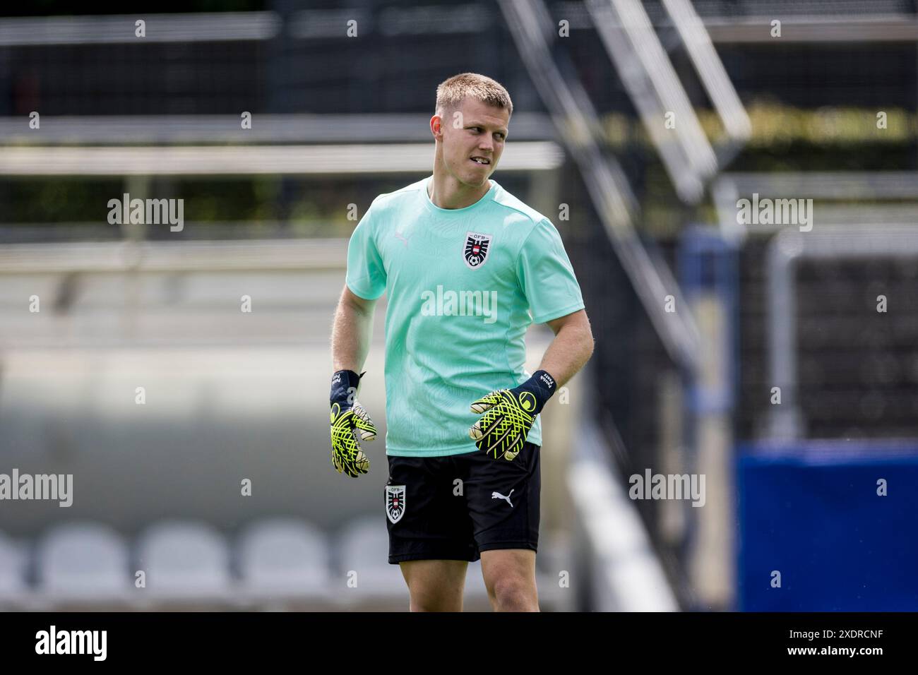 Berlin, Germany. 24th June, 2024. Goalkeeper Patrick Pentz of Austria ...