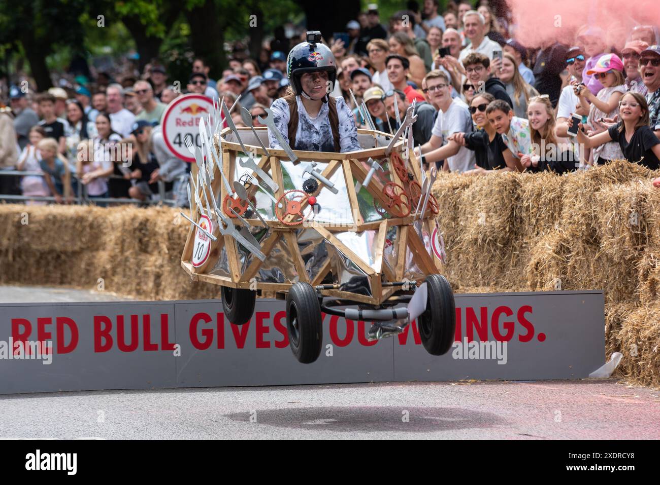 Sheffhogs Racing gravity racer cart at the Red Bull Soapbox Race London ...