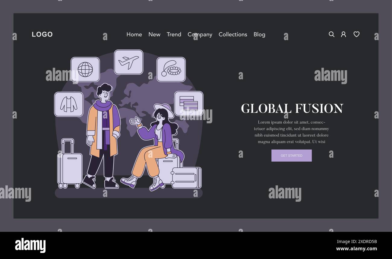 Cultural integration concept. Diverse characters embracing global ...