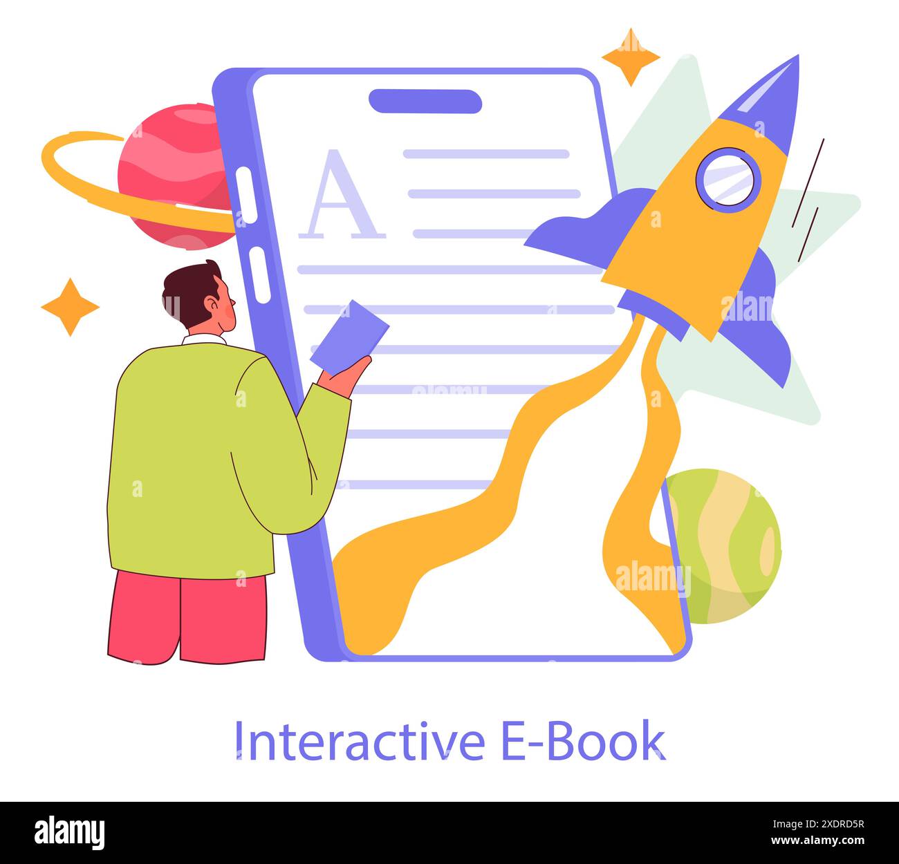 Immersive reading Stock Vector Images - Alamy