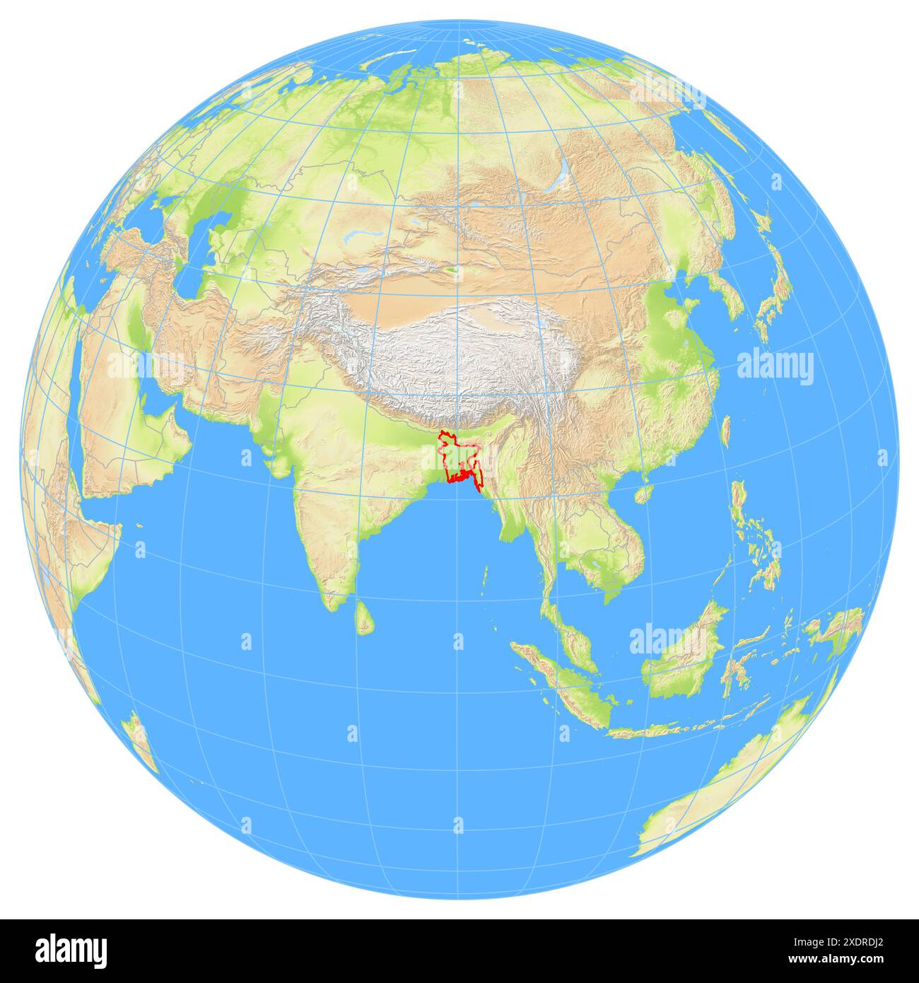 Map of bangladesh hi-res stock photography and images - Alamy