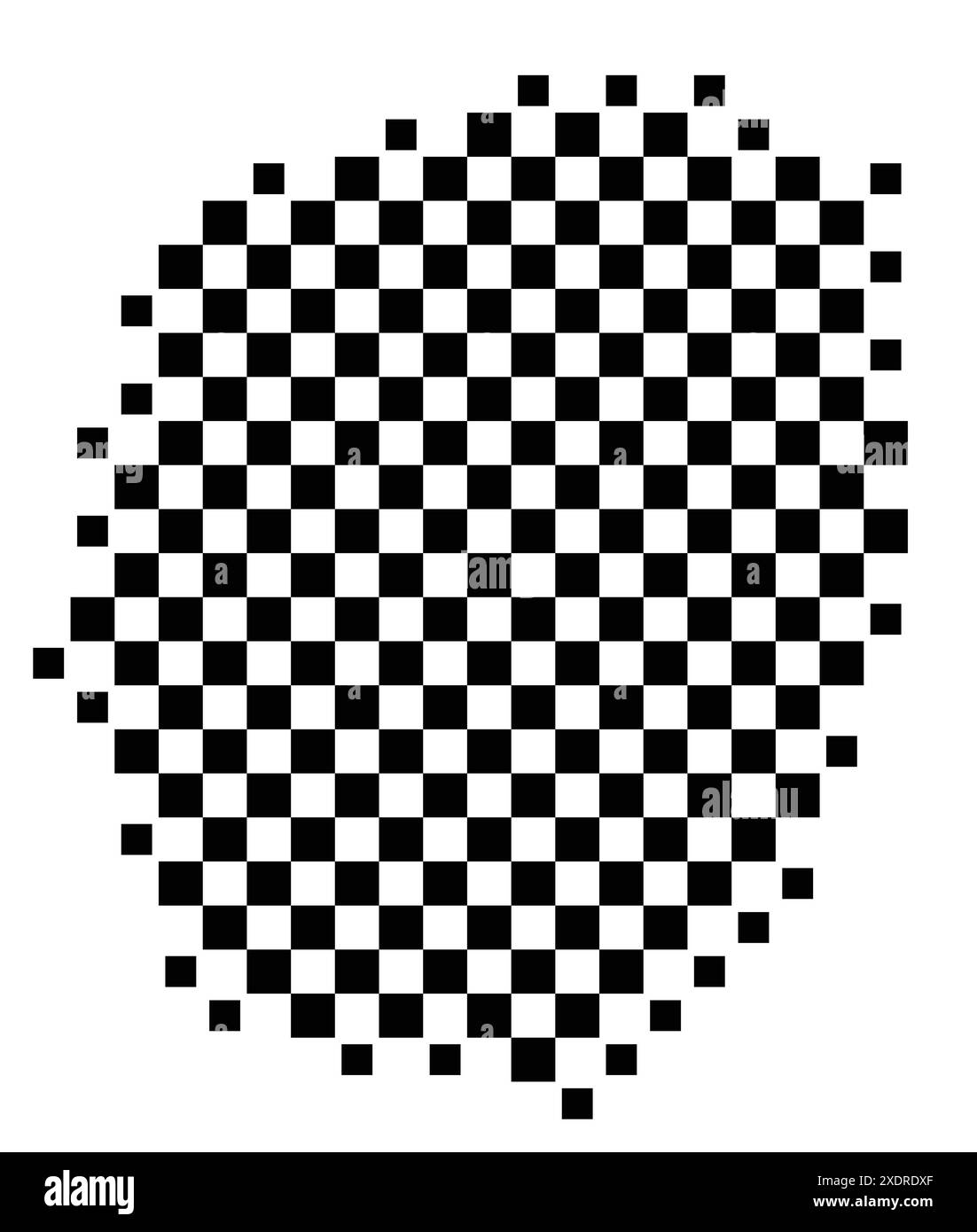 Abstract map of Nauru showing the country with a pattern of black and ...