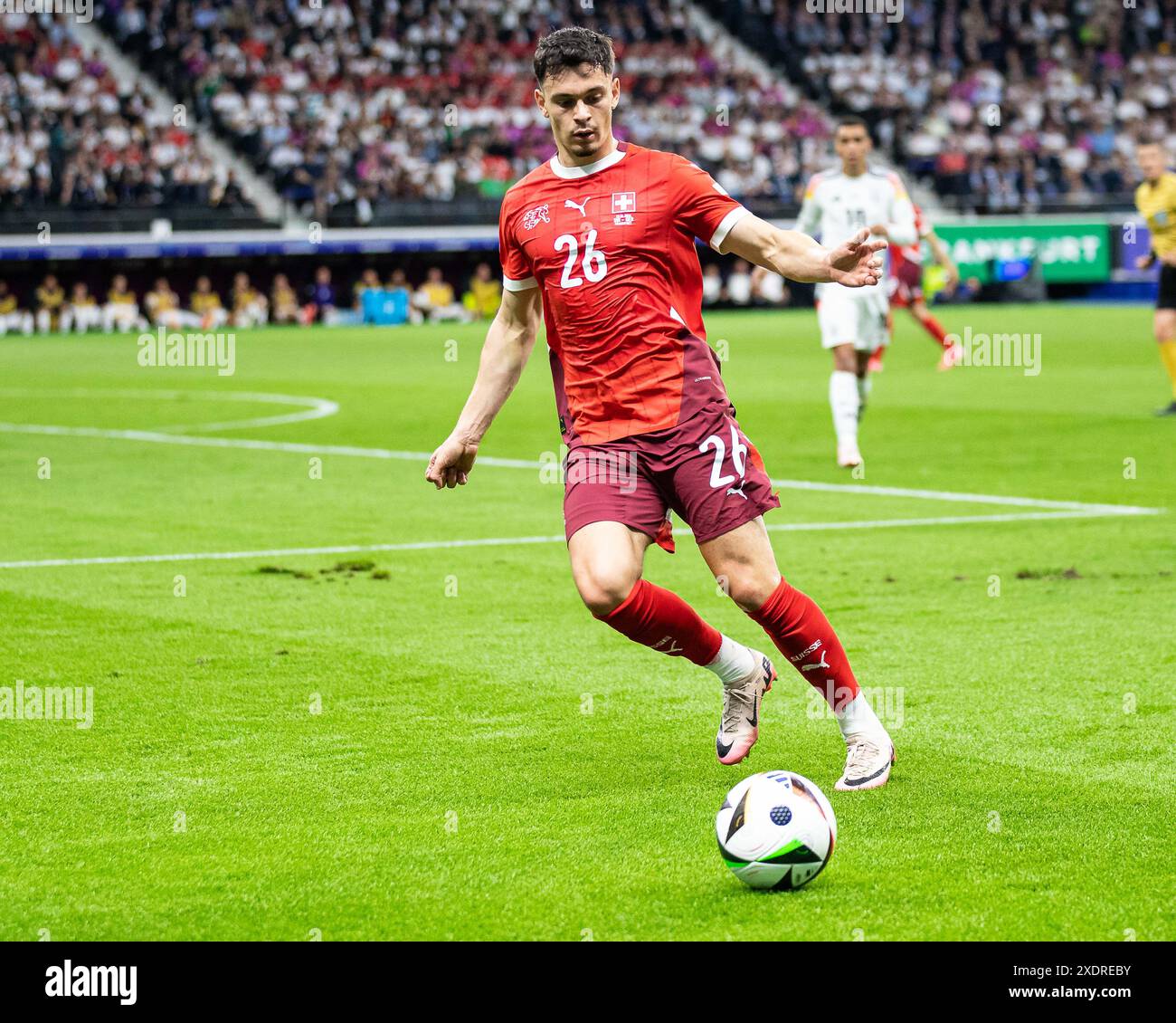 Fabian Rieder (Schweiz #26) GER, Switzerland (SUI) vs. Germany (DEU), Fussball ...