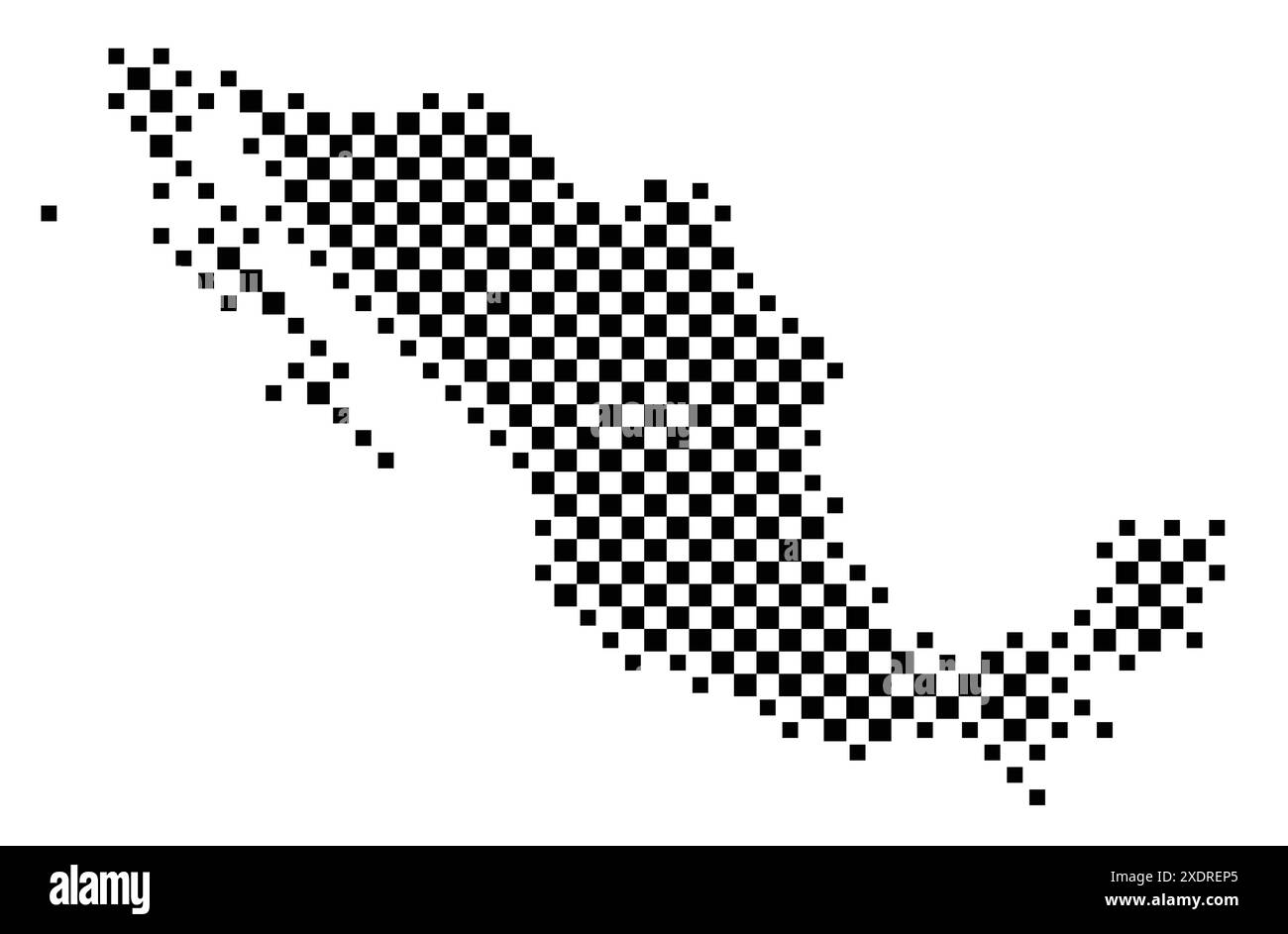 Outline map mexico Black and White Stock Photos & Images - Alamy