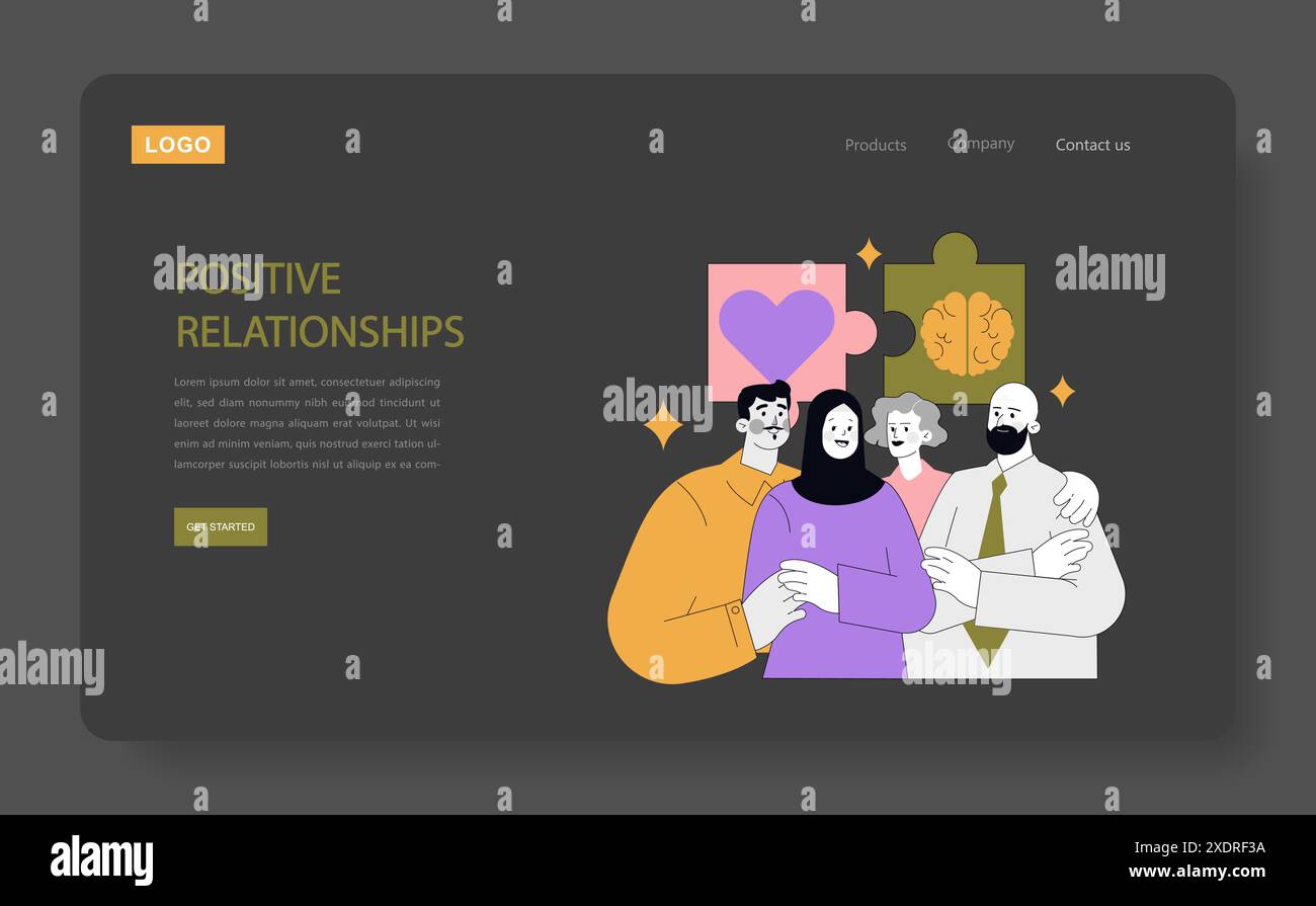 Positive Psychology concept. A diverse group embodying strong ...