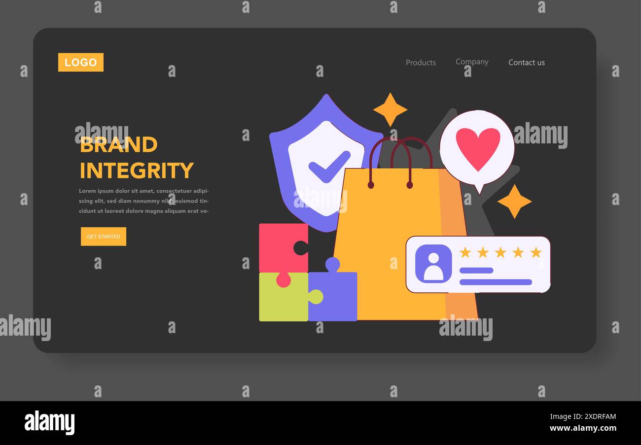 Brand Trust concept. An illustration showcasing consumer confidence ...