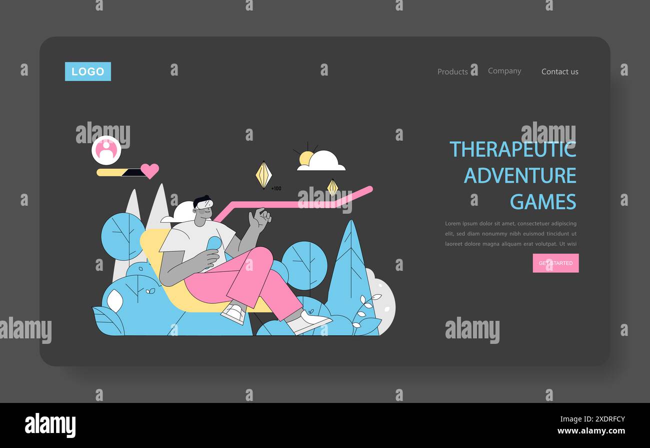 Gamification in Psychotherapy concept. Interactive therapy session with ...