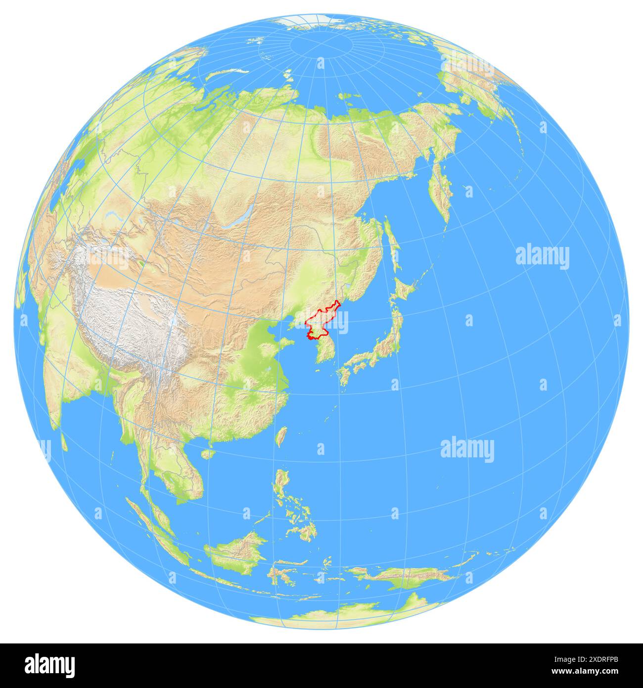 Map showing korea Cut Out Stock Images & Pictures - Alamy