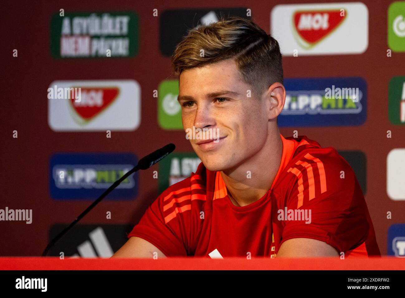 Kevin Csoboth (23, Ungarn) GER, Pressekonferenz Ungarische ...