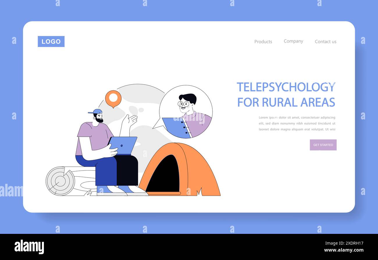 Telepsychology concept. Connecting remote patients with therapists online amidst nature for ...