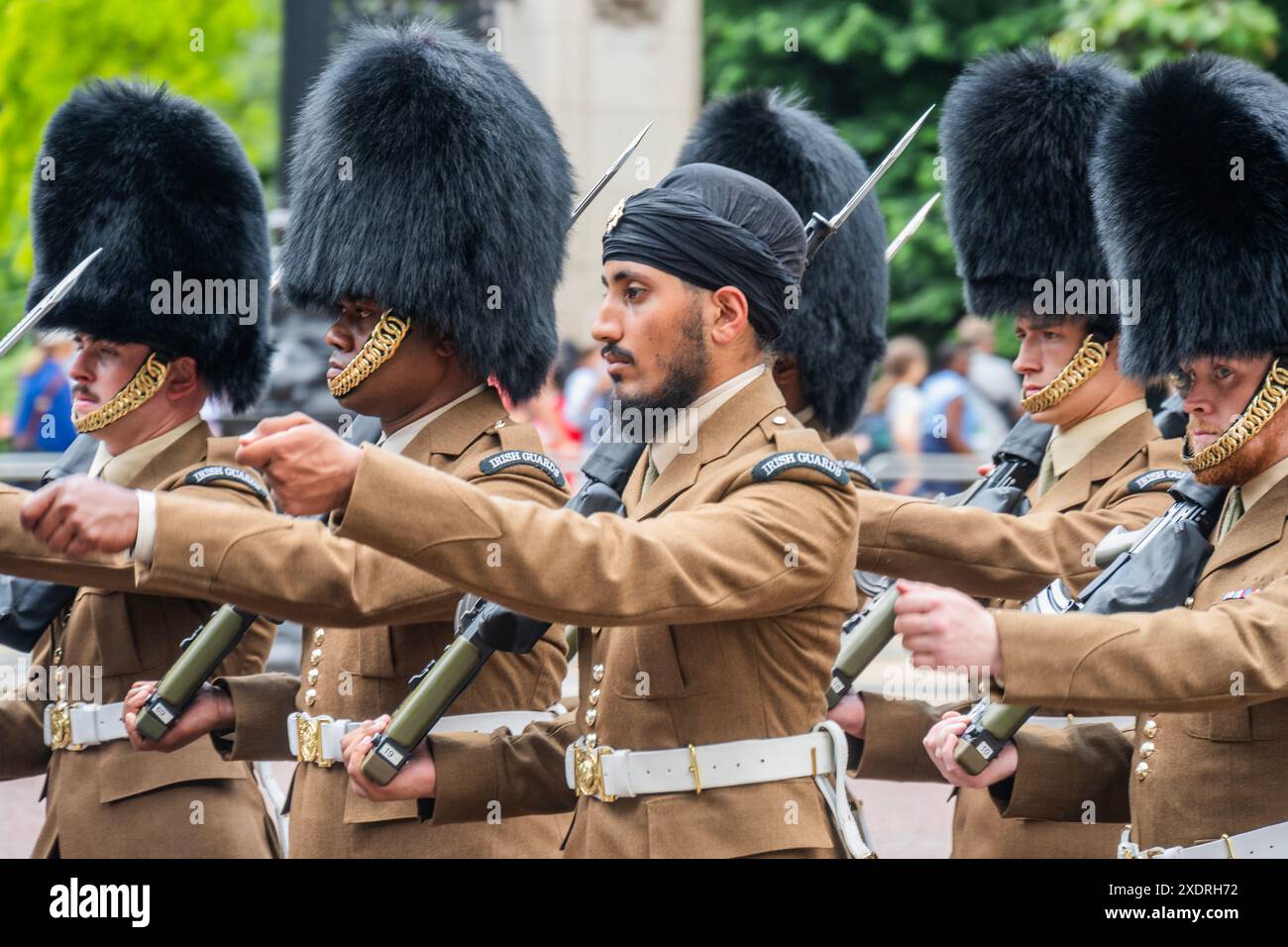 London, UK. 24th June, 2024. Ethnic minority soldiers in teh Irish ...